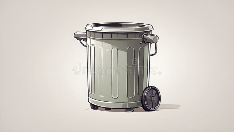 Trash can vector stock image. Image of miscellaneous - 298937627