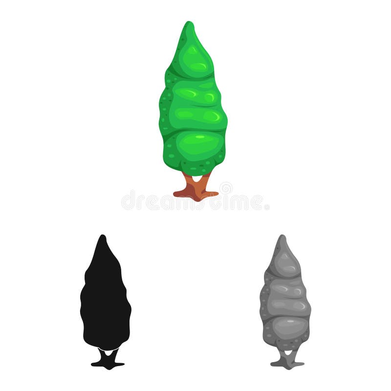 Vector Design of Tree and Nature Logo. Collection of Tree and Crown ...