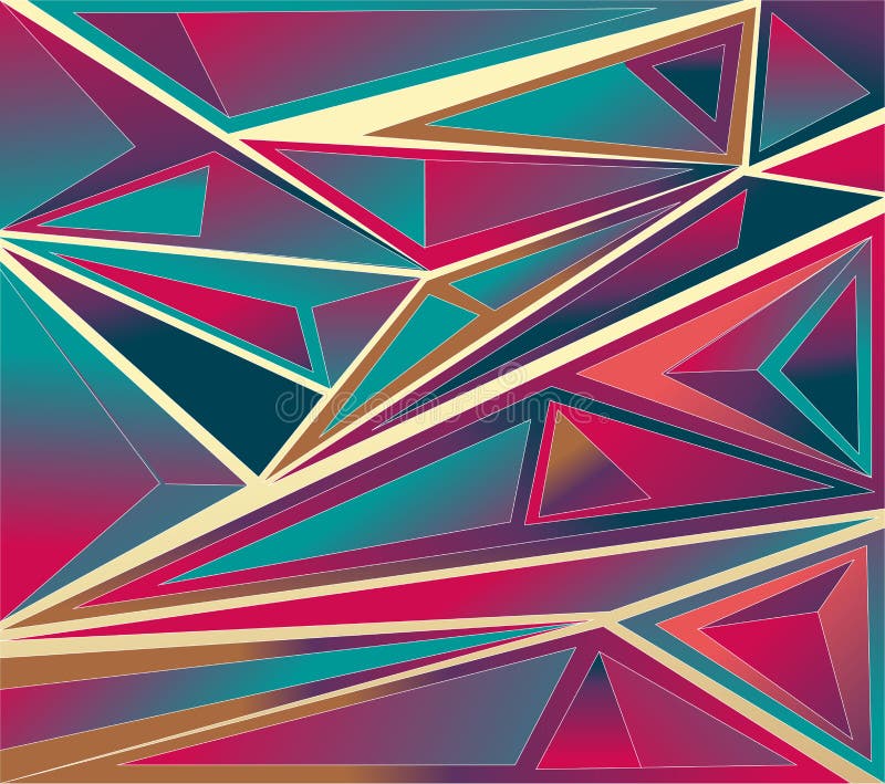 Vector Illustration Triangle Background Stock Vector - Illustration of ...