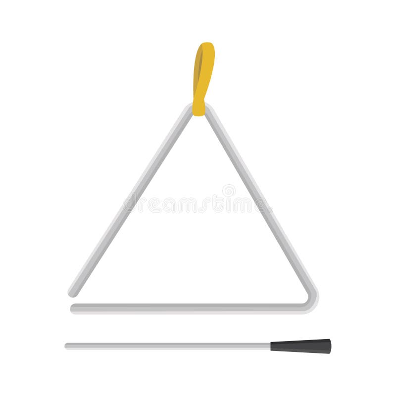 Vector Illustration of a Triangle Isolated on White Background Stock ...