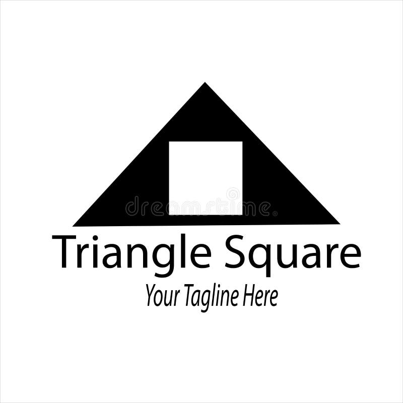 Triangle Square Logo stock vector. Illustration of font - 181737950
