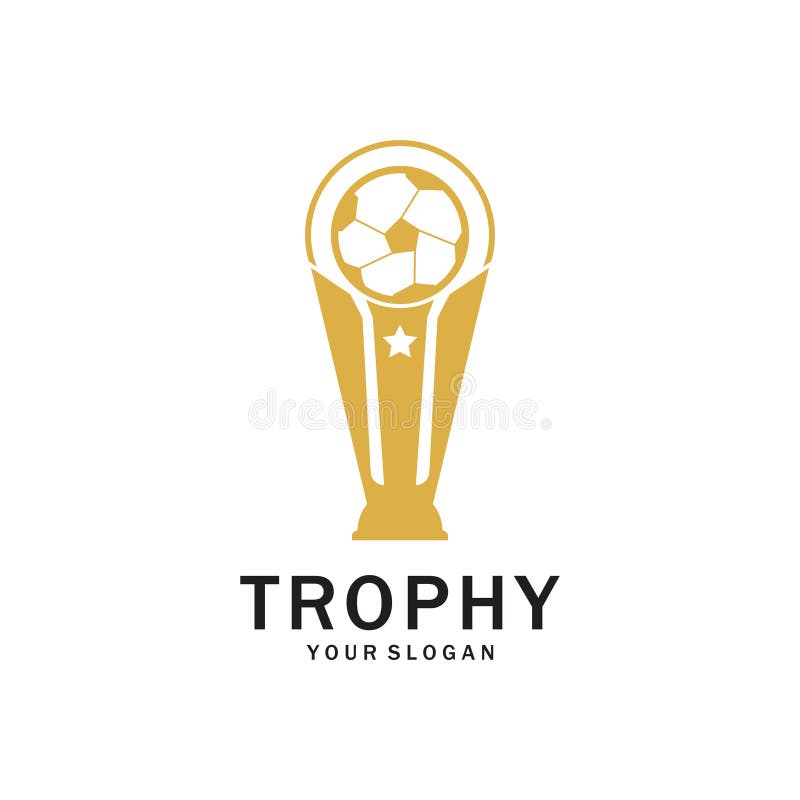 Vector Illustration Trophy Logo Template Stock Vector - Illustration of ...