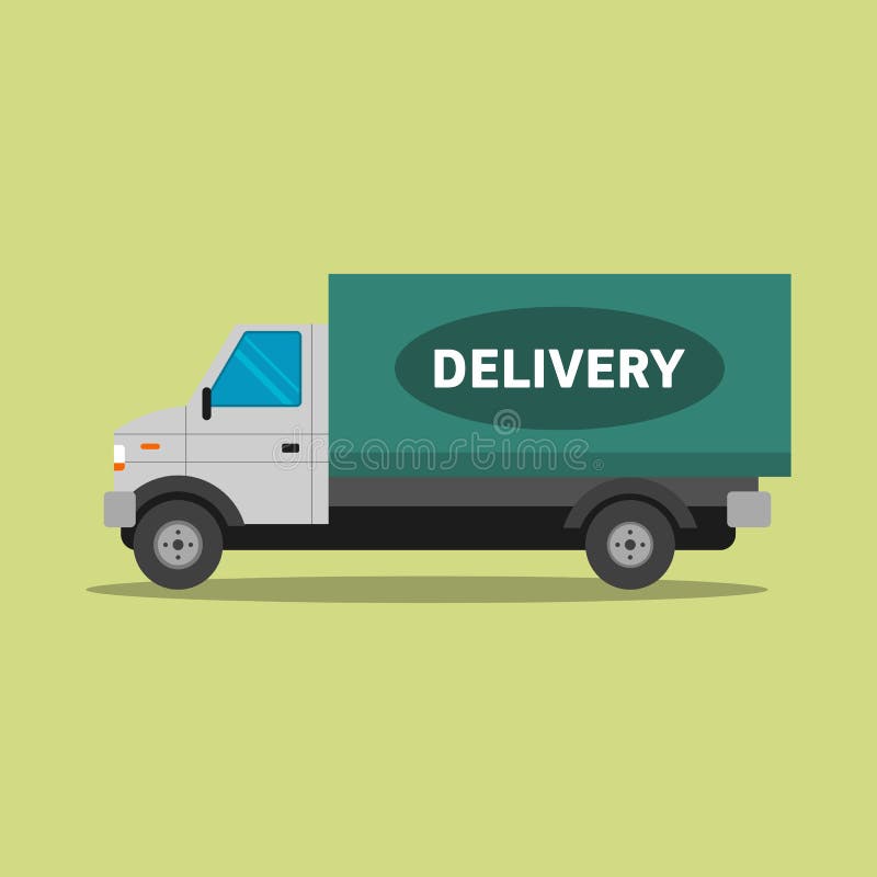 Vector Illustration Truck, Delivery of Goods in Flat Style on a Bright ...
