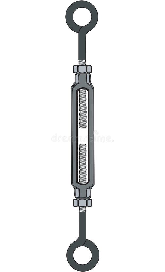 Turnbuckle Vector Illustration Stock Vector - Illustration of fastener ...
