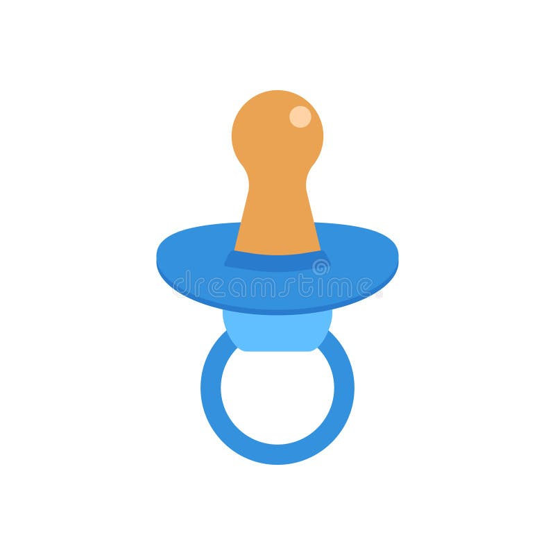 Two Baby's Dummy Pink And Blue. Vector Illustration Stock Illustration ...