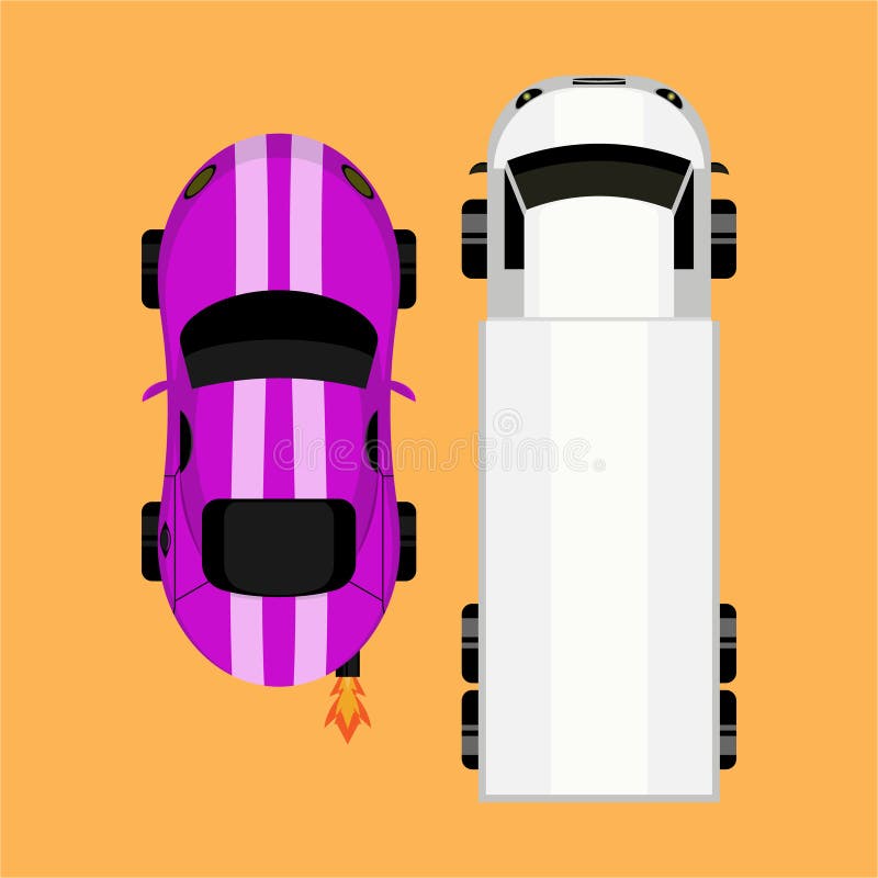 Vector Illustration of Two Cars of Different Types. Stock Vector ... Vector Illustration of Two Cars of Different Types. Stock Vector ...
