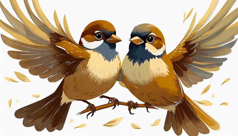 Sparrows Cartoon Stock Illustrations – 437 Sparrows Cartoon Stock ...