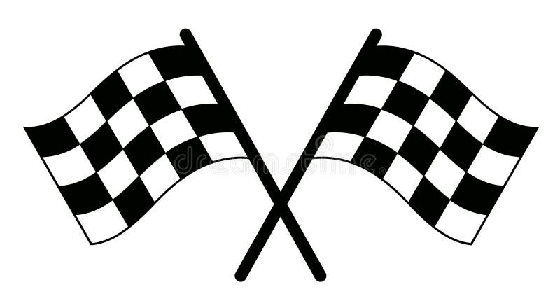 Checkered Racing Flags stock vector. Illustration of winner - 386530264