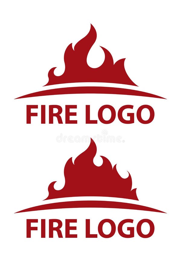 Two Fire Logo. Design Element Stock Vector - Illustration of emblem ...