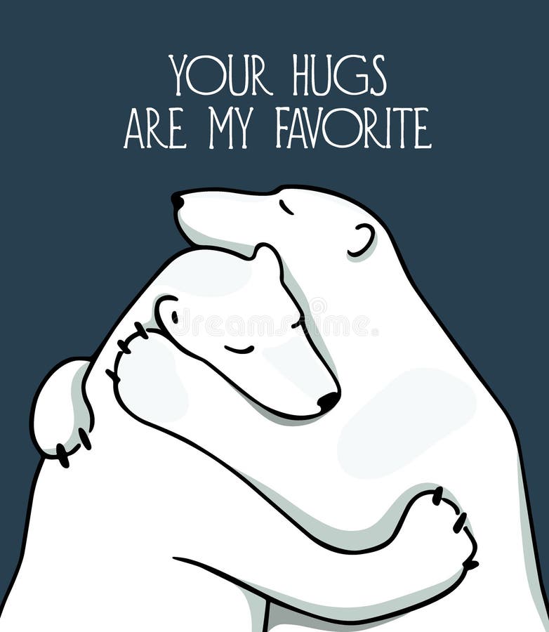 Hand drawn hugging animals stock vector. Illustration of animal - 120218443