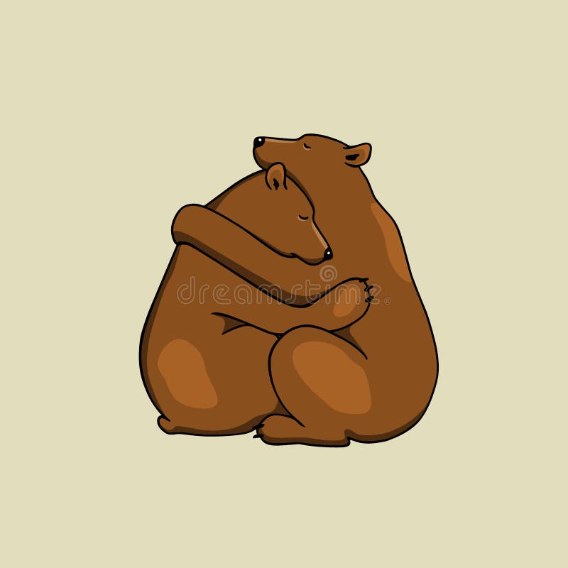 Drawing Bears Hugging Stock Illustrations – 83 Drawing Bears Hugging ...