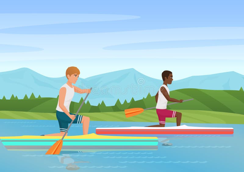 Two People Rowing Stock Illustrations – 221 Two People Rowing Stock ...