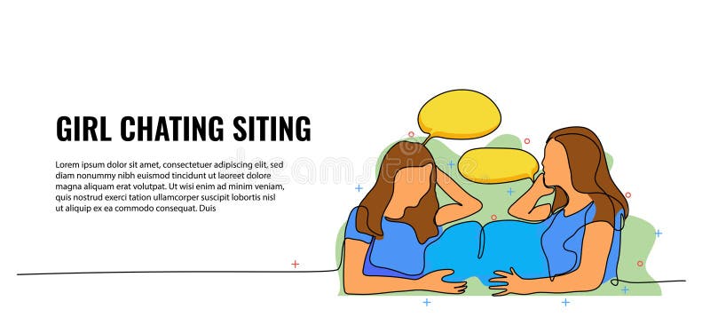 One Line Drawing Two People Talking Stock Illustrations – 173 One Line ...