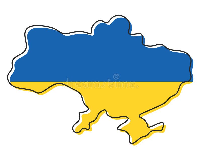 Pixel. Ukraine Map. Vector Illustration Stock Vector - Illustration of ...