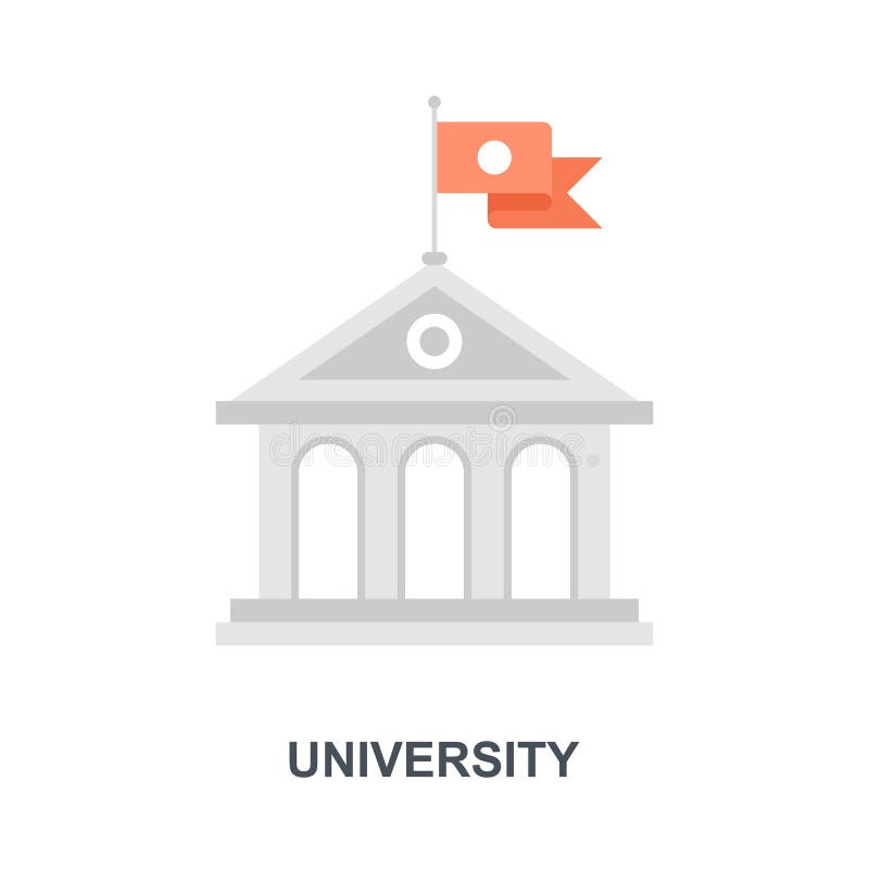 University icon concept stock vector. Illustration of school - 131333832