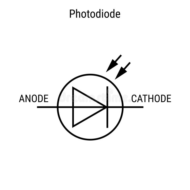 Photodiode Circuit Schematic Symbol Stock Illustration - Illustration ...