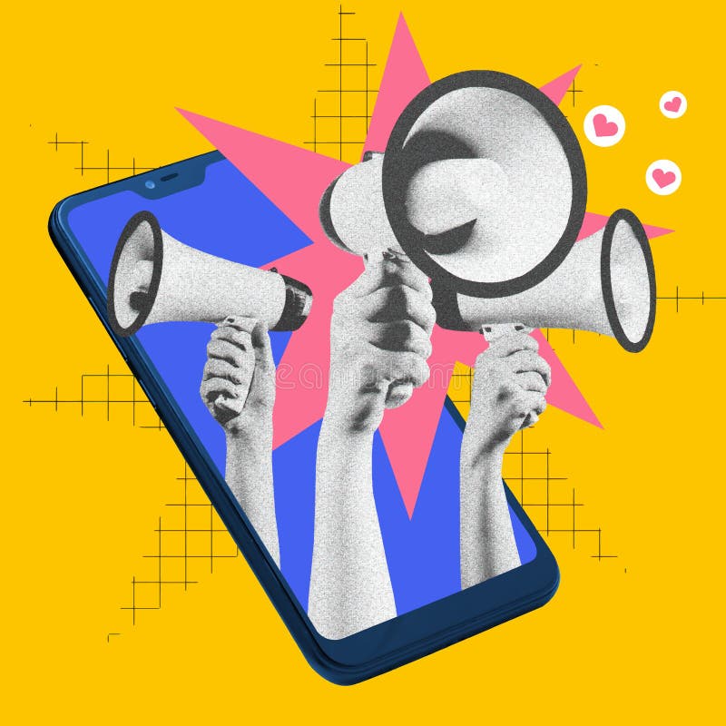 Vector Illustration. Use of Mobile Devices As Platform for Reaching and ...