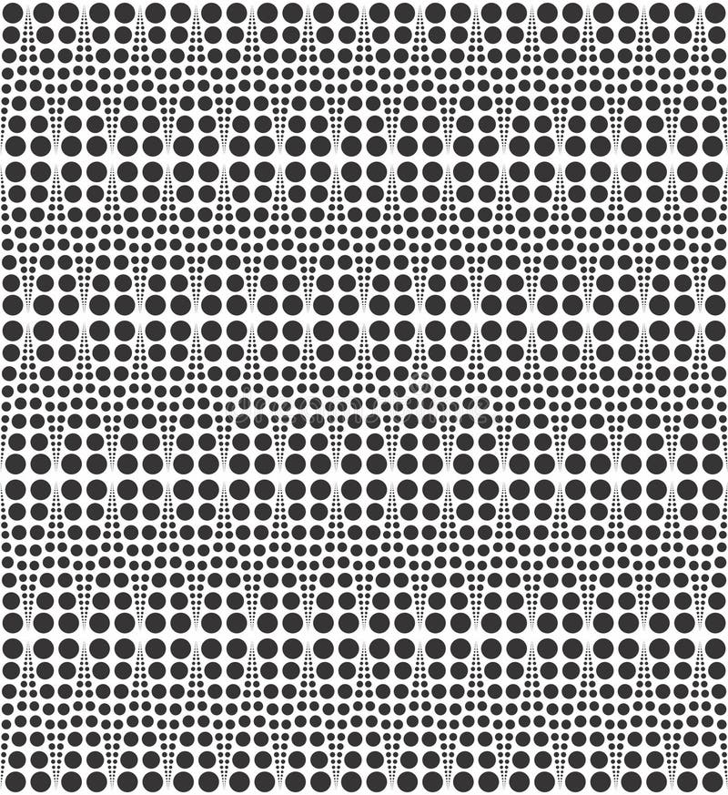 Geometric Dotted Diamond Seamless Pattern Black N White Vector Design ...