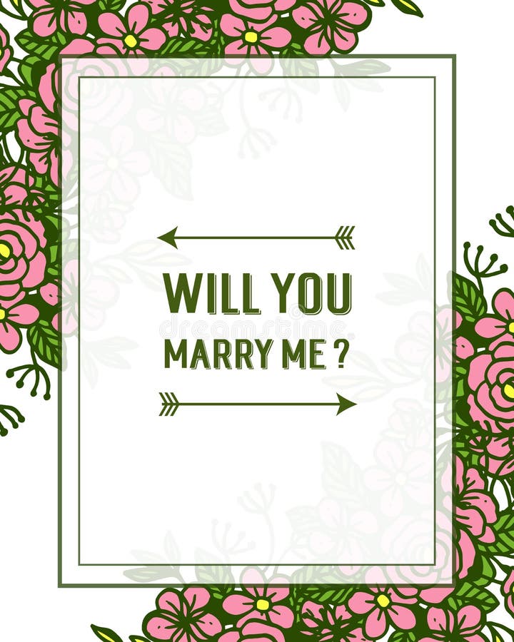 Vector Illustration Various Crowd Pink Rose Flower Frame for Template ...