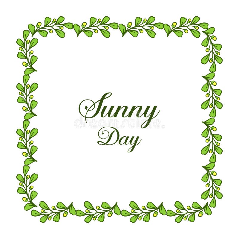 Vector Illustration Various Design Flower Frame for Invitation Sunny ...