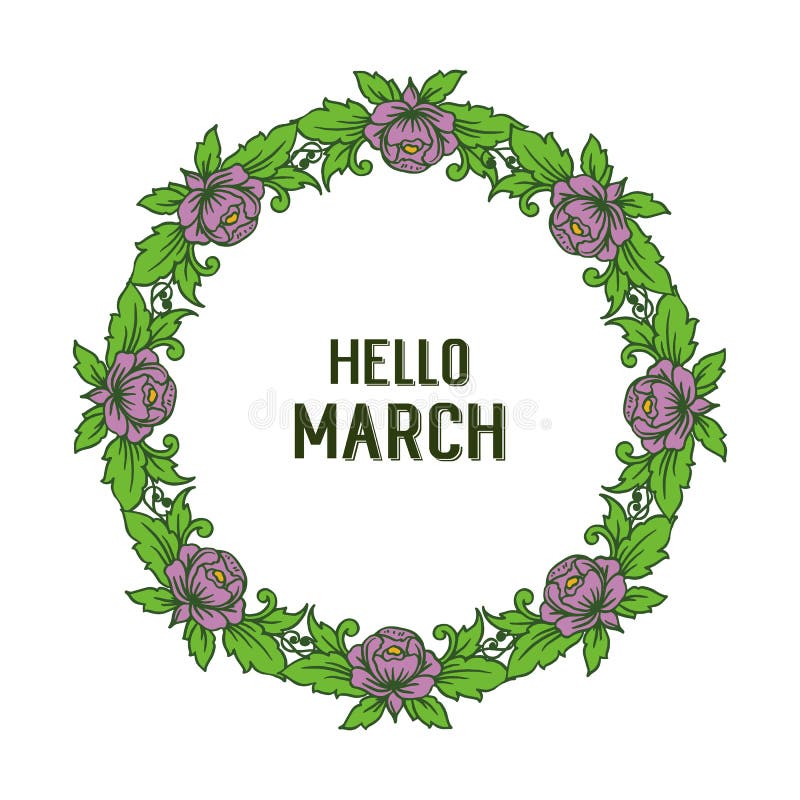 Vector Illustration Various of Drawing Flower Frame for Greeting Card ...