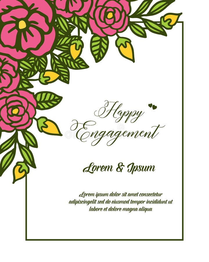 Vector Illustration Various Floral Frame for Decoration of Happy ...