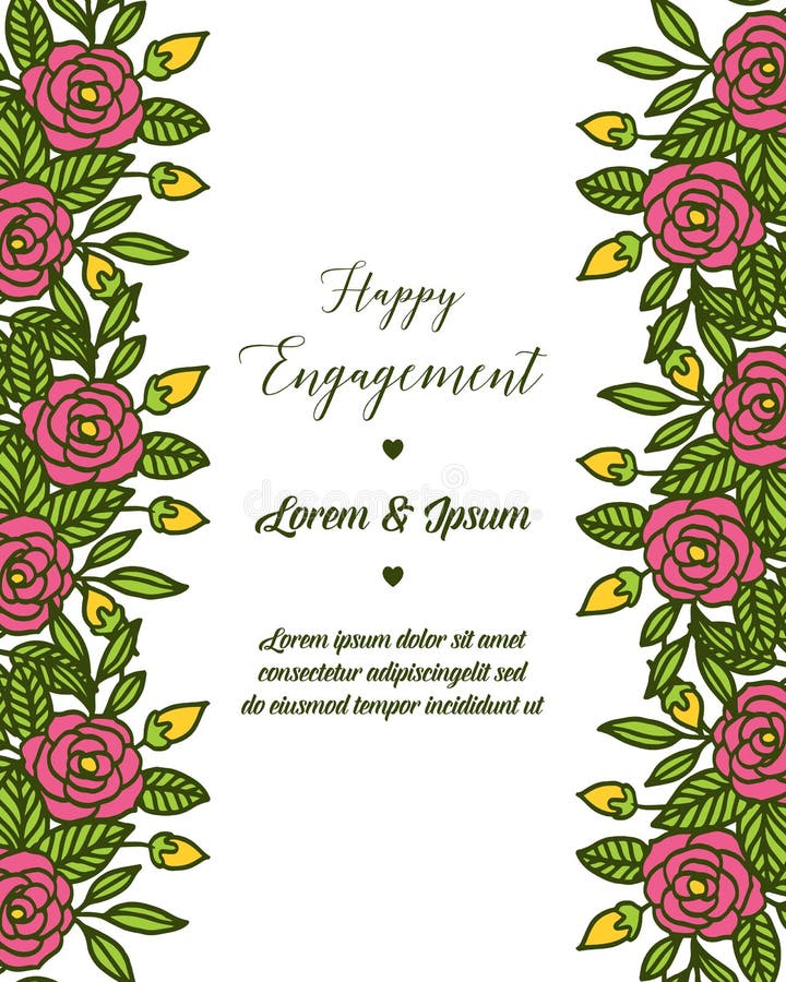 Vector Illustration Various Floral Frame for Decoration of Happy ...