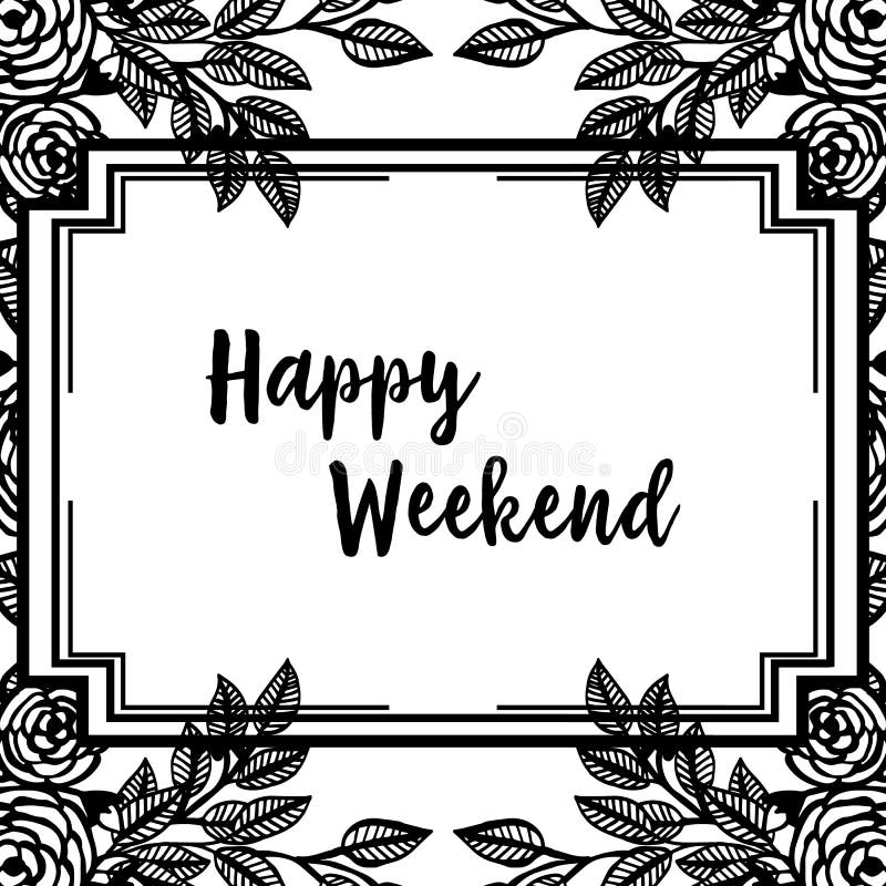 Vector Illustration Various Flower Frame with Beautiful Lettering of ...