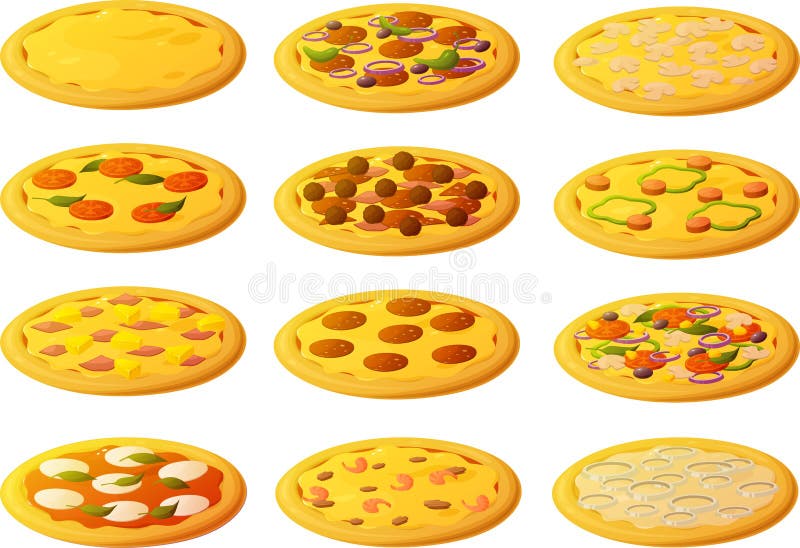 Pizza Toppings Stock Illustrations – 1,173 Pizza Toppings Stock ...
