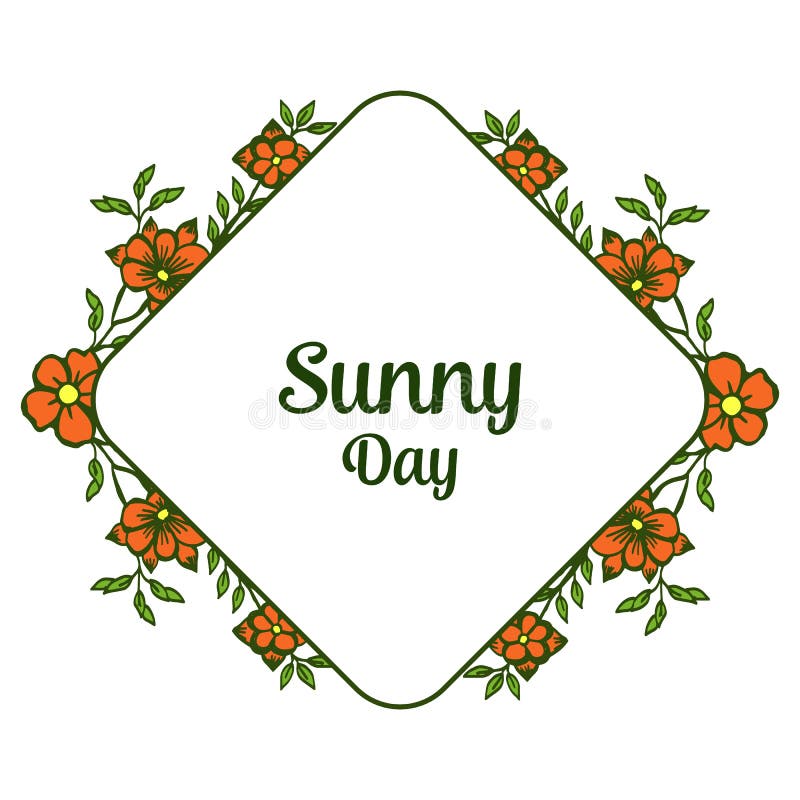 Vector Illustration Various Shape Flower Frame for Invitation Card ...