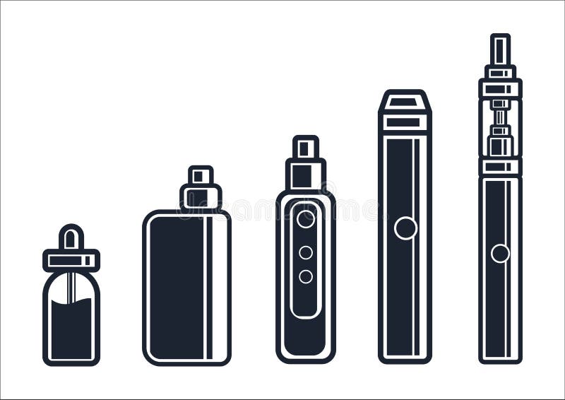 Vector Vape stock illustration. Illustration of liquids - 249474781