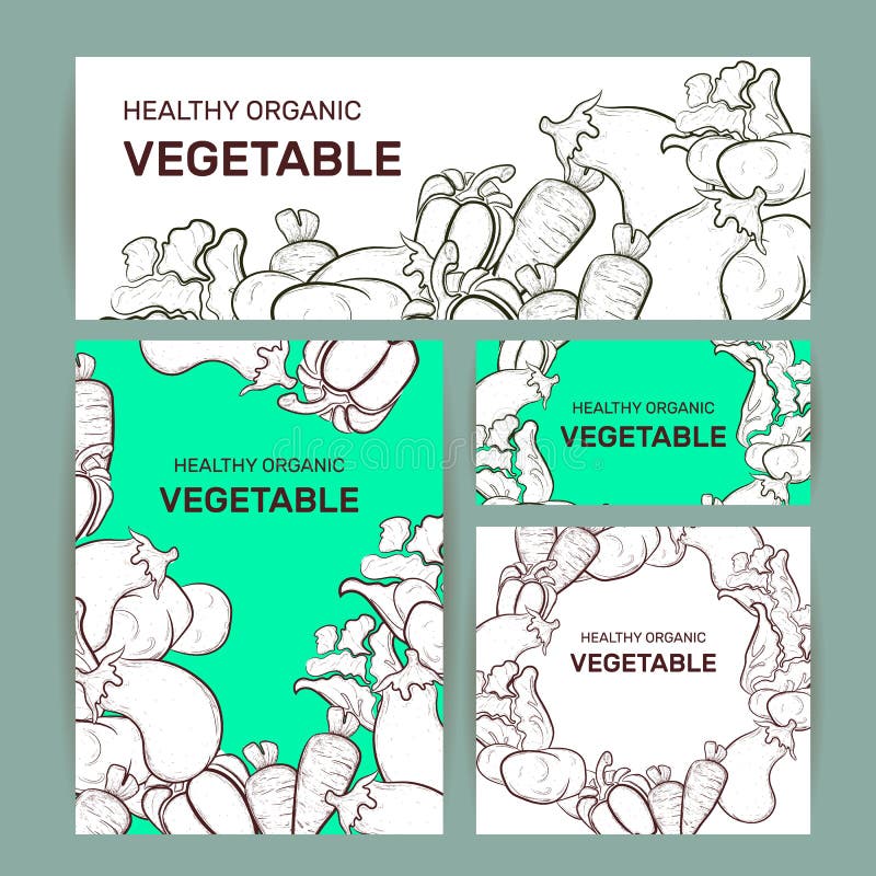 Vegetable Doodles Pattern, Background of Popular Vegetables and Greens ...