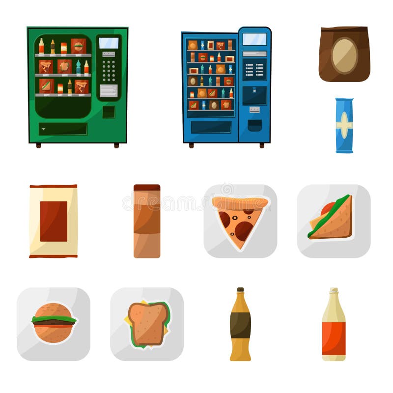 Vector Design of Vending and Service Icon. Set of Vending and Snack ... Vector Design of Vending and Service Icon. Set of Vending and Snack ...
