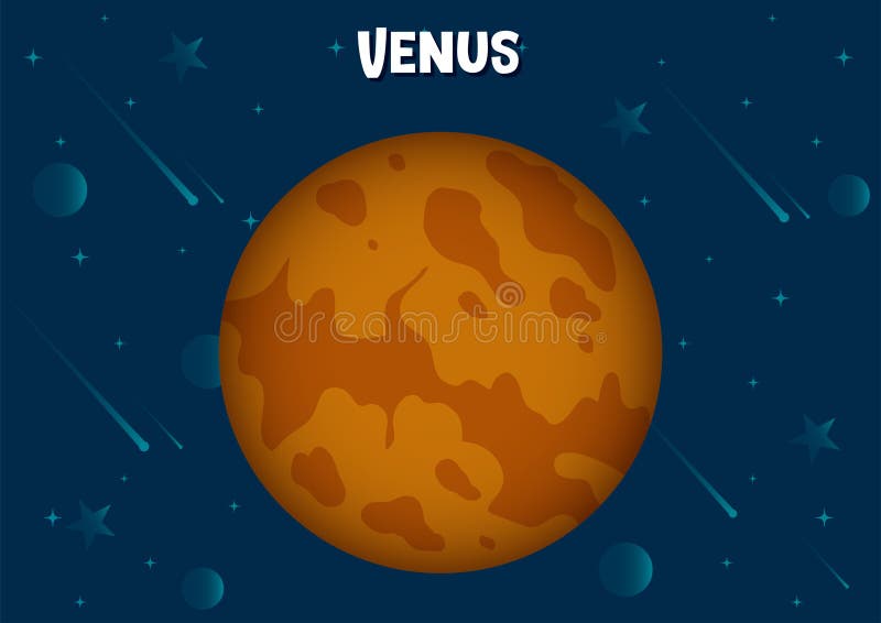 Venus Planet Clipart. Vector Illustration of Venus Planet Stock ...