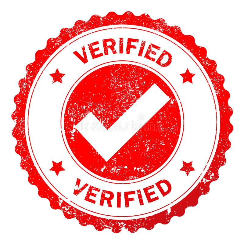 Verified stamp seal stock vector. Illustration of checked - 158487634