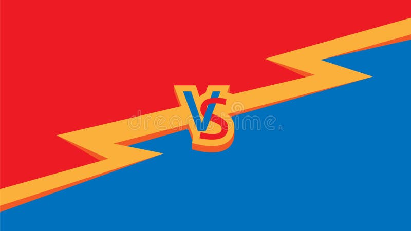 Vector versus illustration stock vector. Illustration of cartoon ...