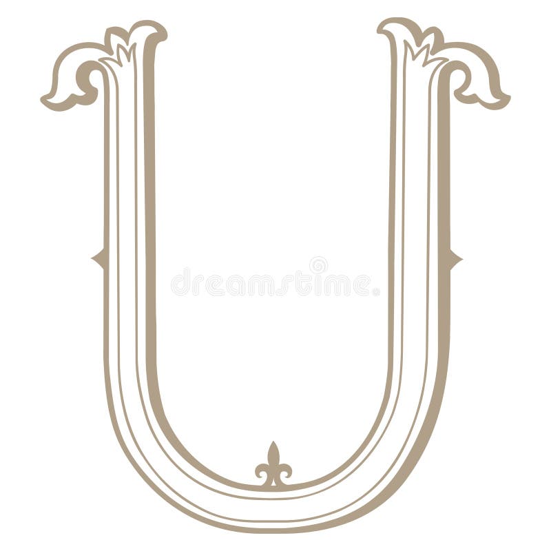 Vector Illustration of Vintage Letter Stock Illustration - Illustration ...