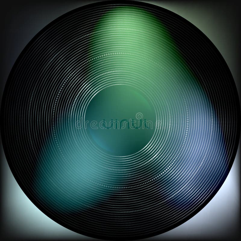 Vector Illustration of Vinyl Disk Stock Vector - Illustration of ...