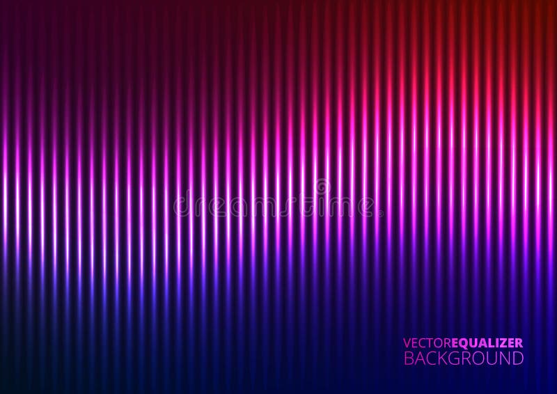 Vector Illustration of a Violet Music Equalizer Stock Vector ...