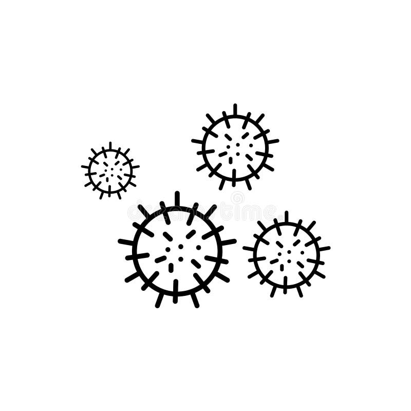 Virus Icon Vector Design Template Stock Vector - Illustration of ...