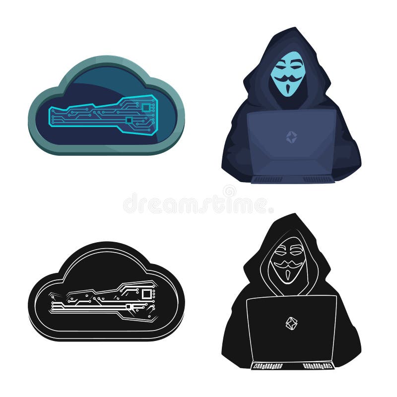Vector Design of Virus and Secure Icon. Collection of Virus and Cyber ...