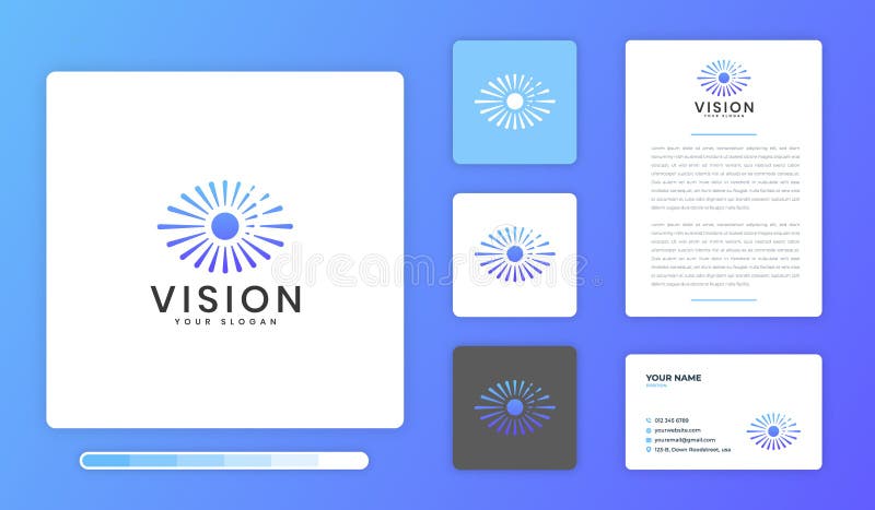 Illustration of Vision Wording Concept. Stock Illustration ...