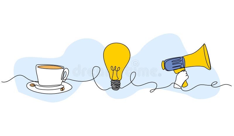 Vector Illustration of Voice Brilliant Ideas Stock Vector ...