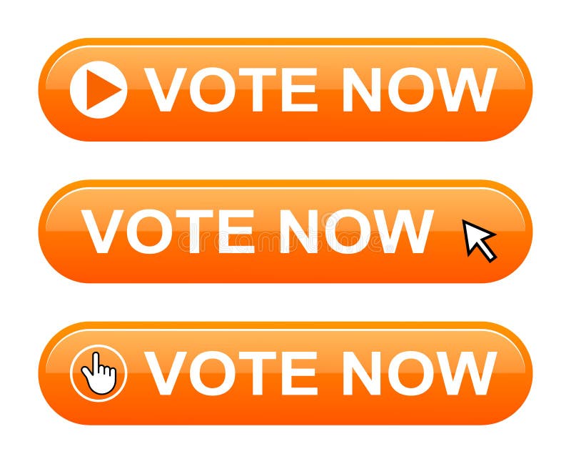 Vote now button stock vector. Illustration of click - 119131870