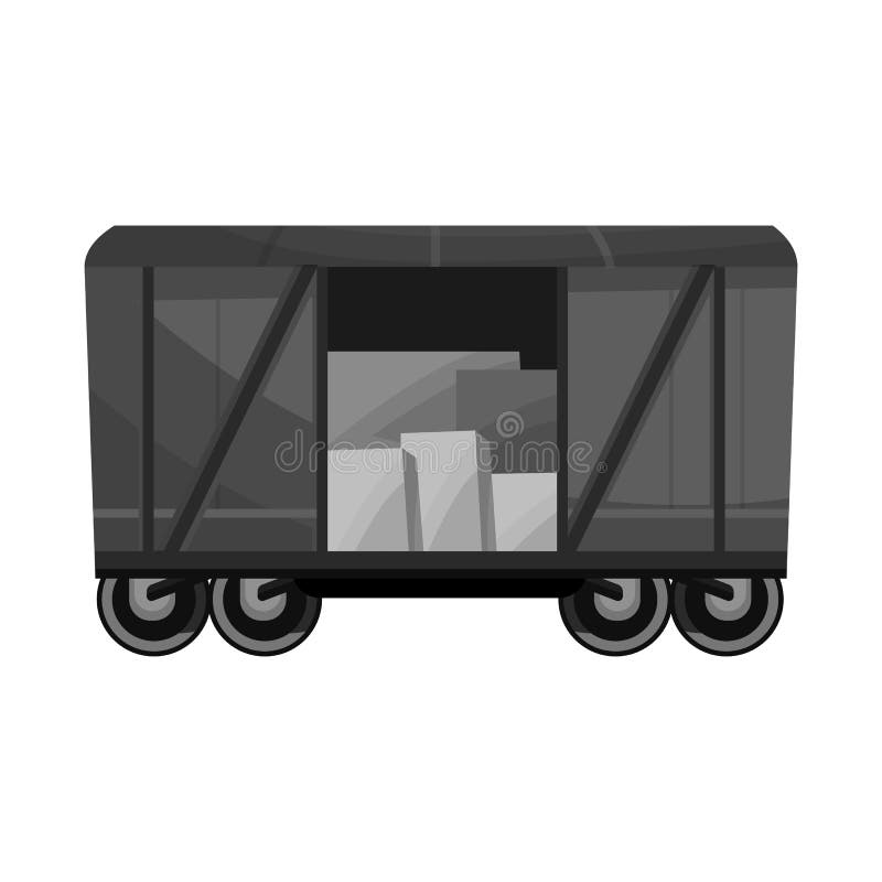 Vector Illustration of Wagon and Cargo Logo. Graphic of Wagon and ...