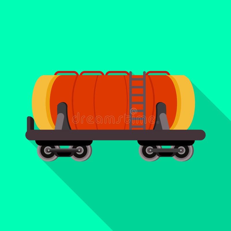 Vector Illustration of Wagon and Cistern Symbol. Web Element of Wagon ...