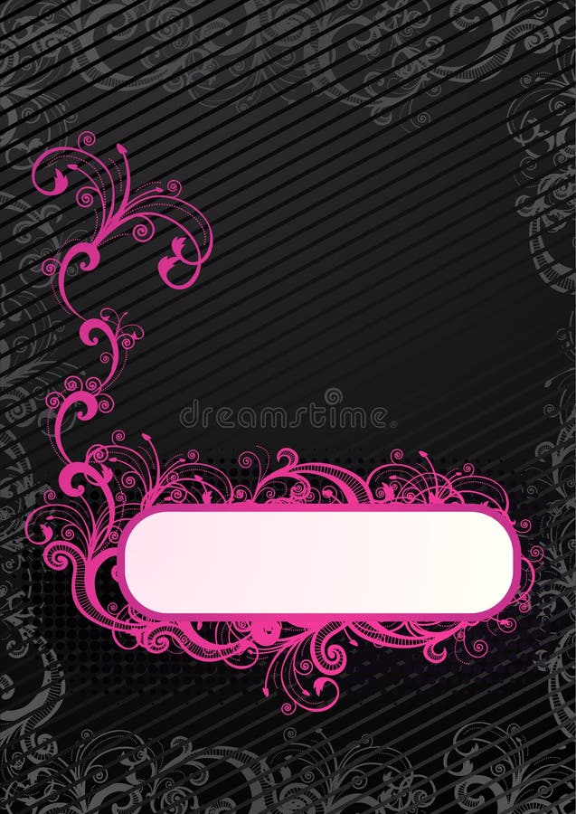 Vector Illustration of Wallpaper with Copy-space Stock Vector ...
