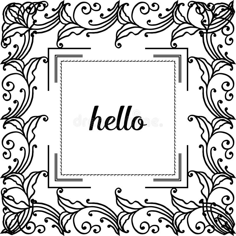 Vector Illustration Wallpaper Wreath Frame for Decoration of Poster ...