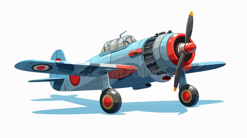 Vector Illustration of War Plane Vector Cartoon Stock Vector ...