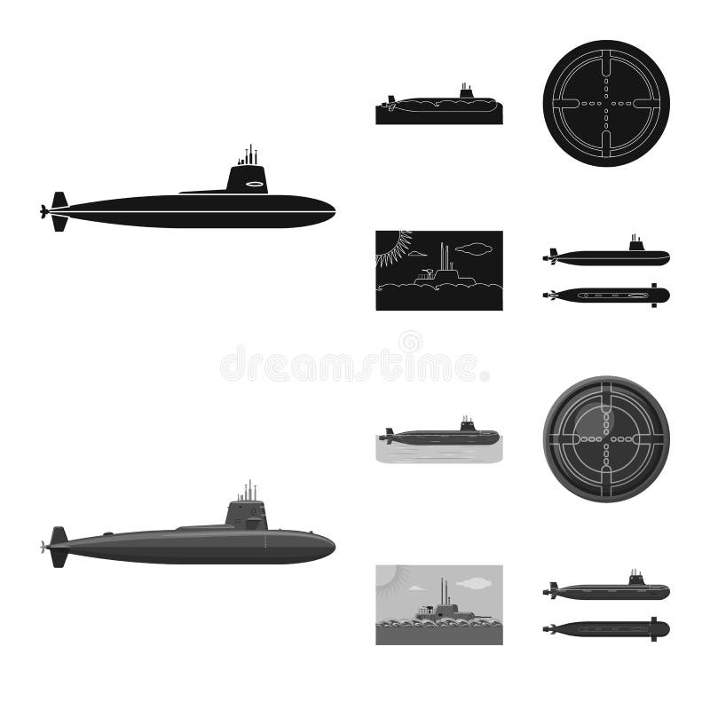 Vector Design of War and Ship Icon. Collection of War and Fleet Stock ...